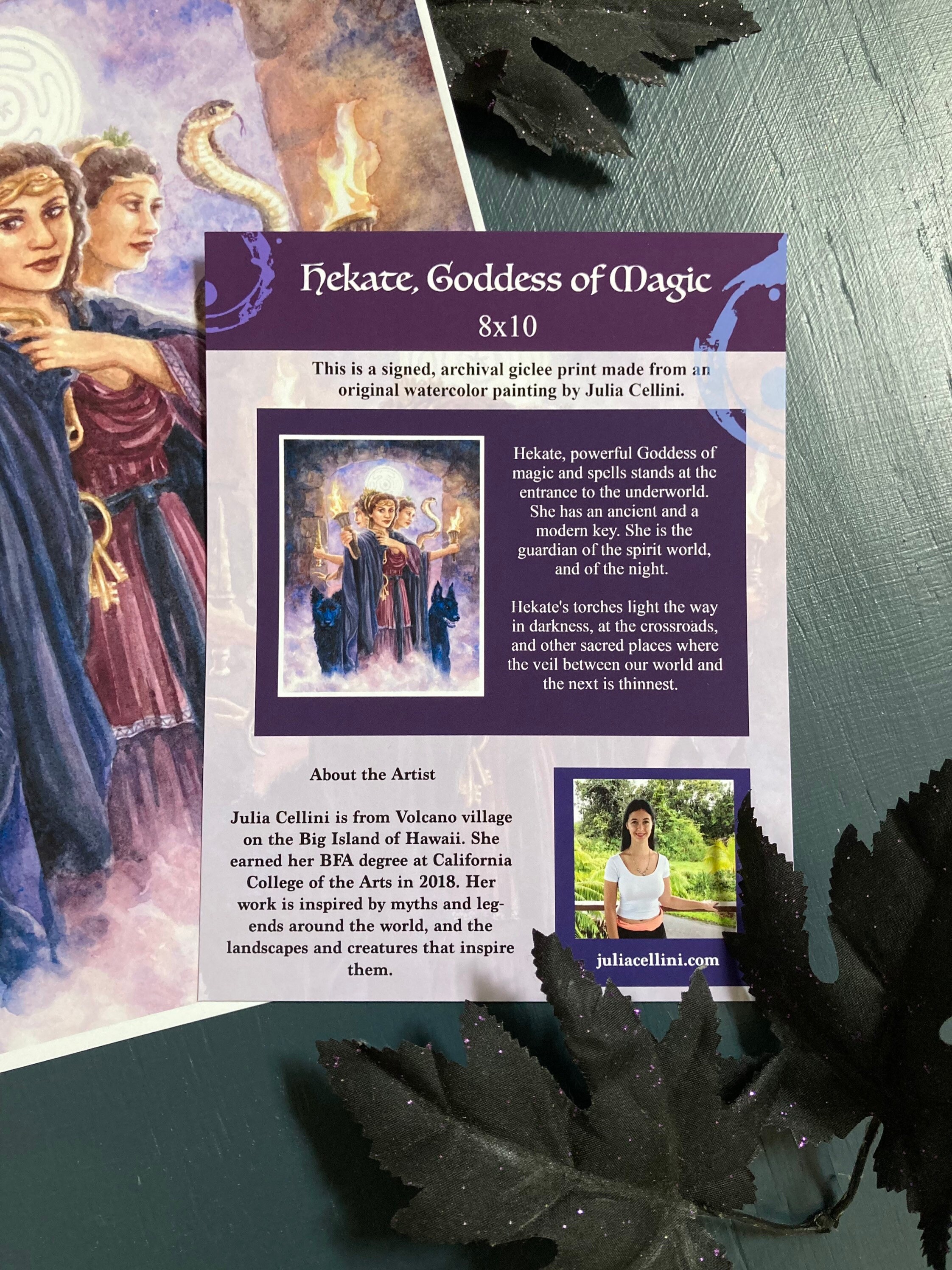 Hekate Hecate Art Print Goddess Painting Greek Dark Purple - Etsy Canada