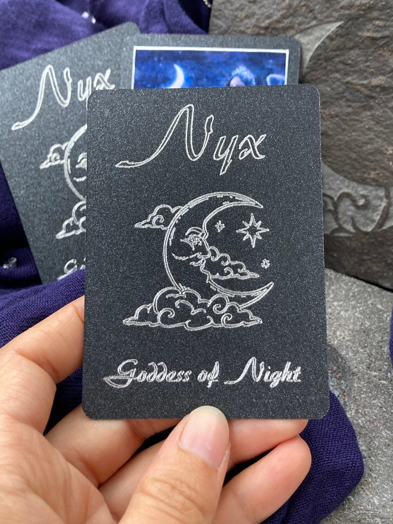 Nyx Prayer Card Night Goddess Art Altar Nox - Etsy