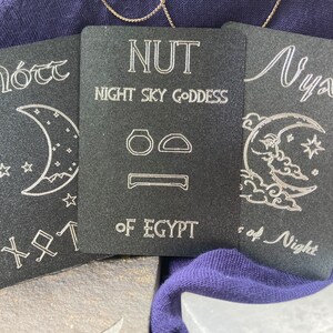 Night Goddess Trio Nyx Nott and Nut | Divine Female Magic Altar Cards ...