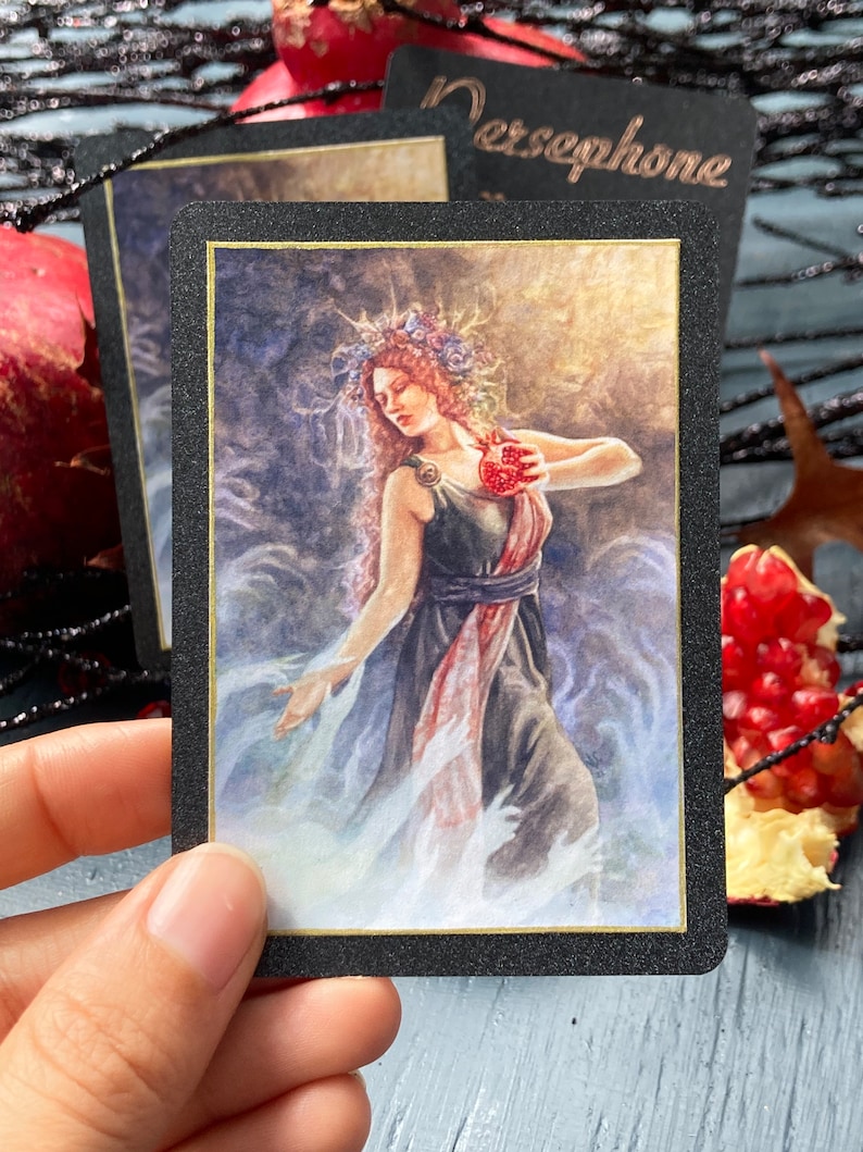 Persephone Altar Card Underworld Goddess Prayer Aceo - Etsy