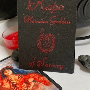 Kapo Altar Card | Hawaiian Dark Goddess | Artist Trading Card ...