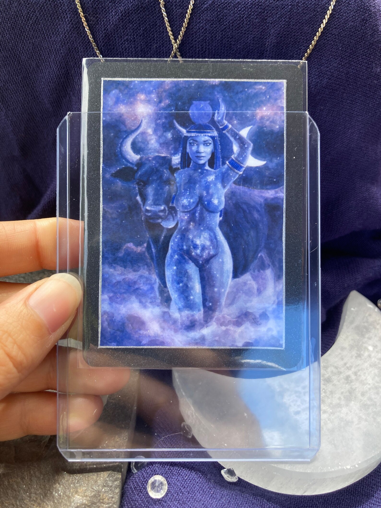 Nut Nuit Goddess Prayer Card | Egyptian Night Primordial Sky Altar ...
