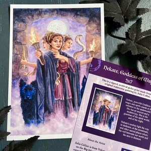 Hekate Large Print | Hecate Art Print | Goddess Painting Greek Dark ...