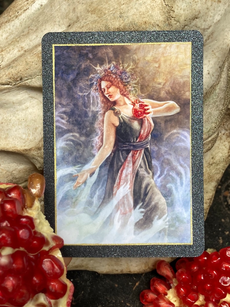 Persephone Altar Card Underworld Goddess Prayer Aceo - Etsy