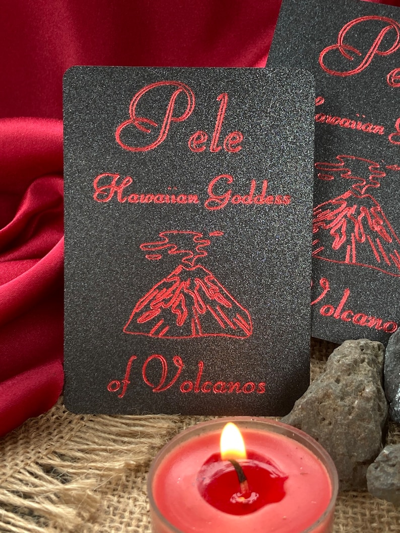 Madame Pele Volcano Goddess Hawaiian Altar Card Fire - Etsy