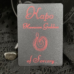 Kapo Altar Card | Hawaiian Dark Goddess | Artist Trading Card ...