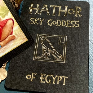 Hathor Art Prayer Card | Small Cow Goddess Altar Print | Ancient Egypt ...