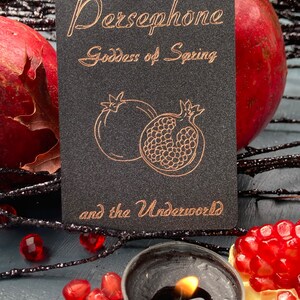 Persephone Altar Card | Underworld Goddess Prayer Aceo | Prosperina ...