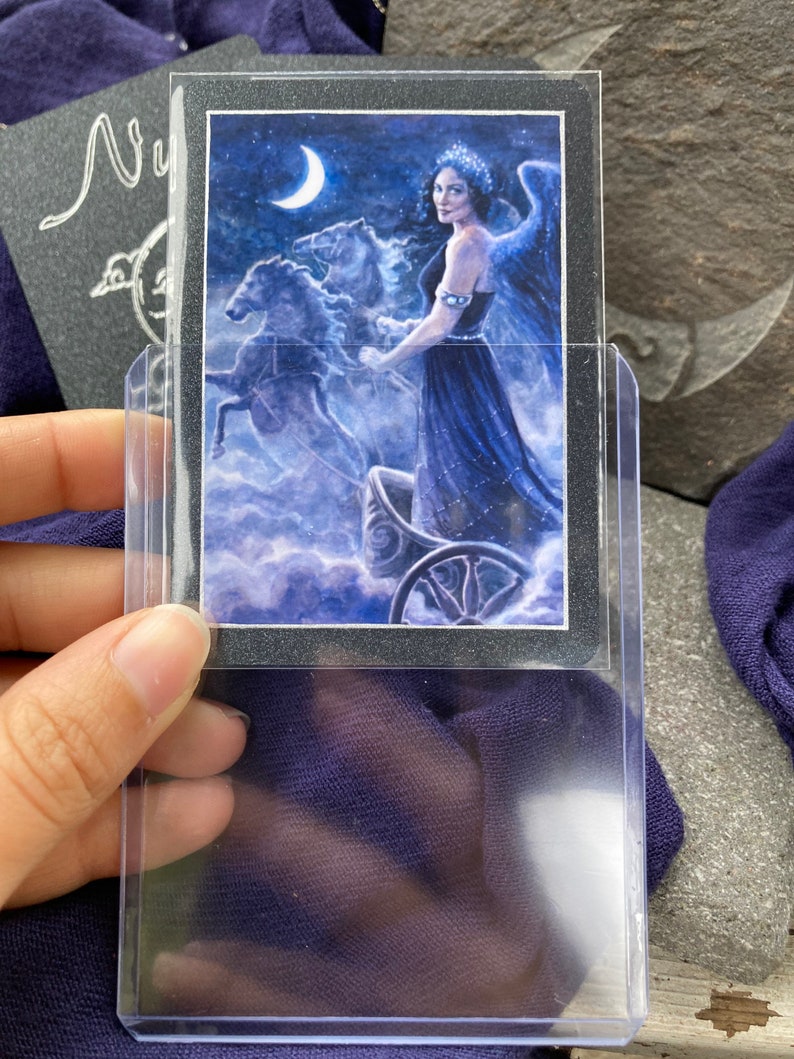 Nyx Prayer Card Night Goddess Art Altar Nox - Etsy