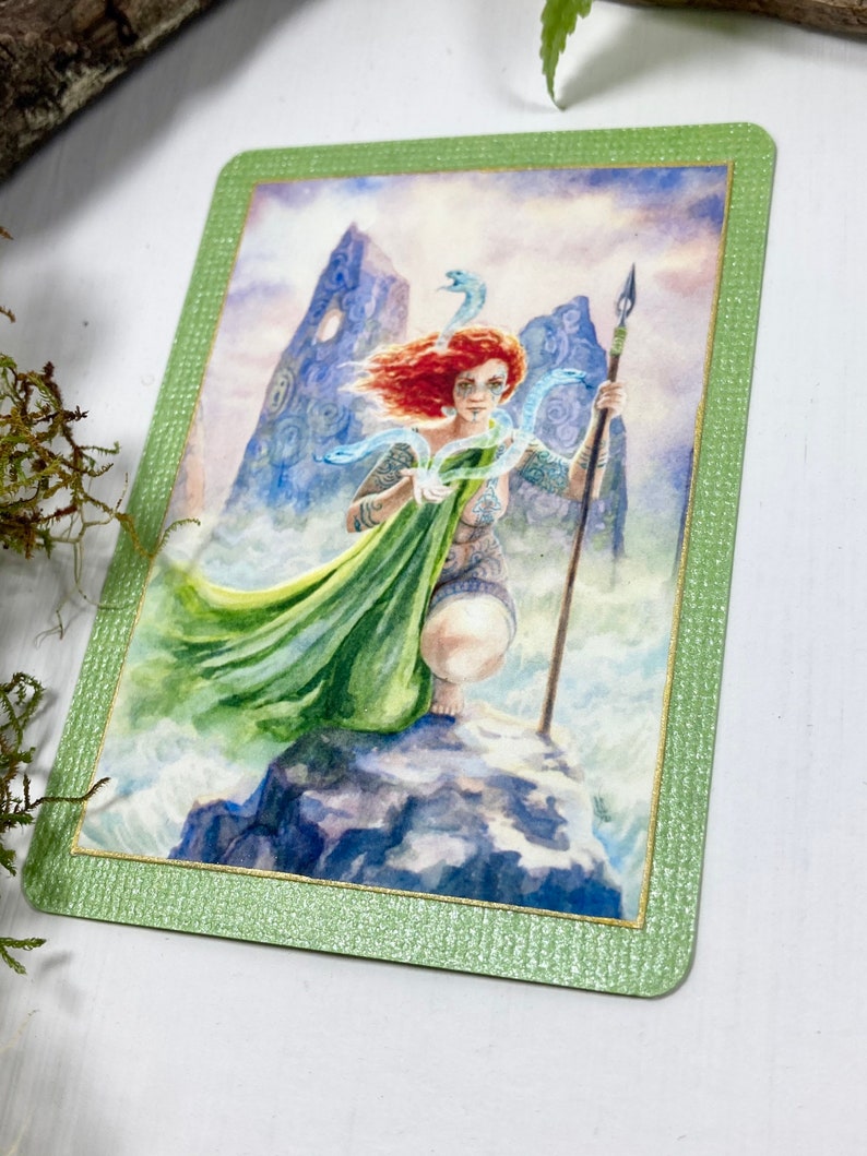 ACEO Art Card Celtic Goddess Corchen Corra Irish Gods Small - Etsy UK