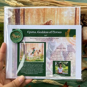 Epona Horse Goddess | Celtic Art Autumn Forest | Watercolor Painting - Etsy