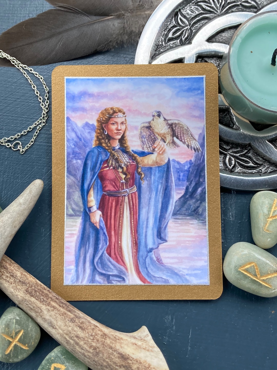 Frigg Prayer Card | Frigga Norse Goddess Altar Worship - Etsy