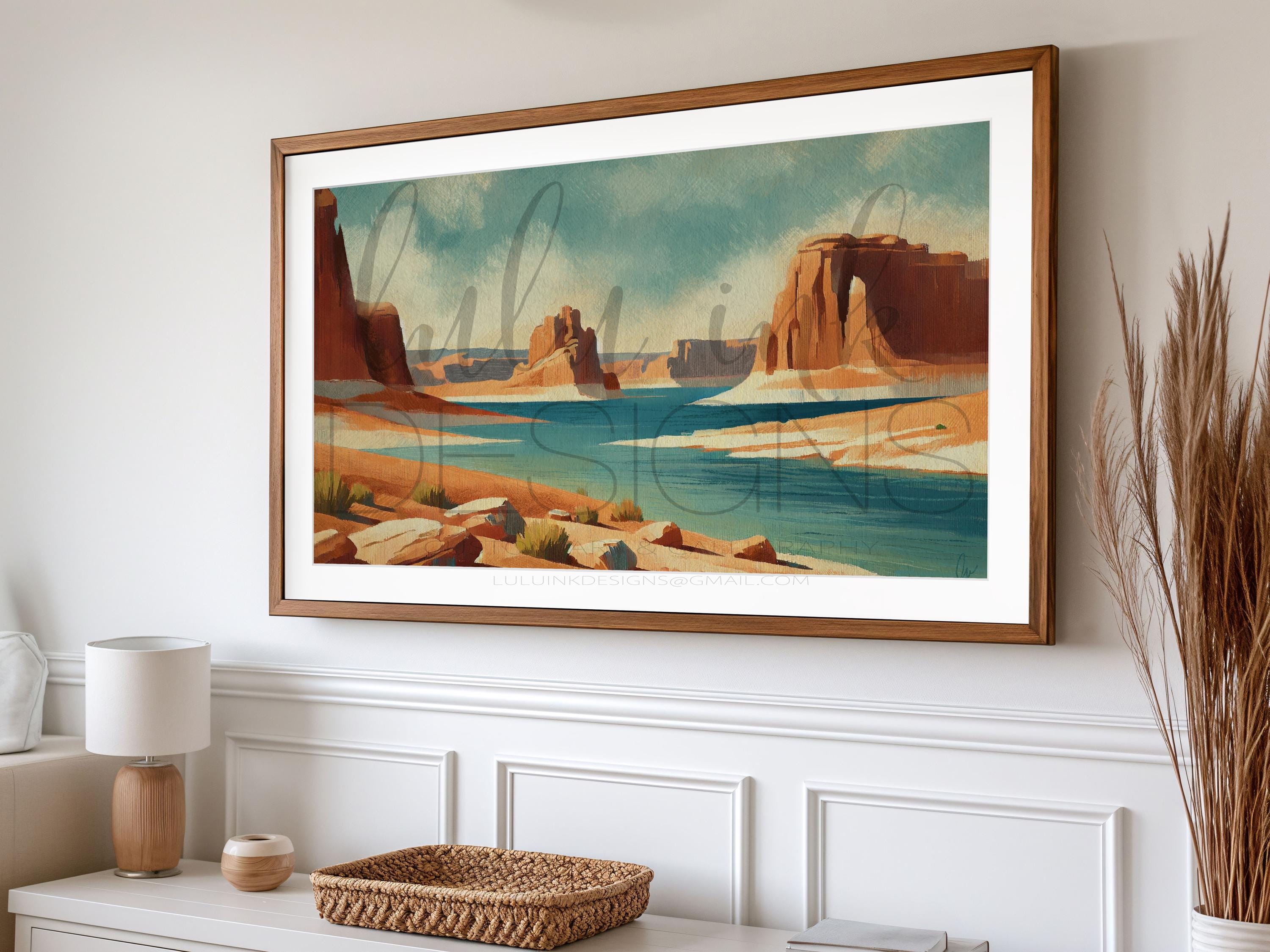Lake Powell Art, TV Frame Art, the Frame TV Art, Samsung TV Frame Art, Samsung Tv Art, Samsung ...
