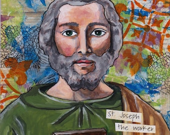 St Joseph Icon | Etsy