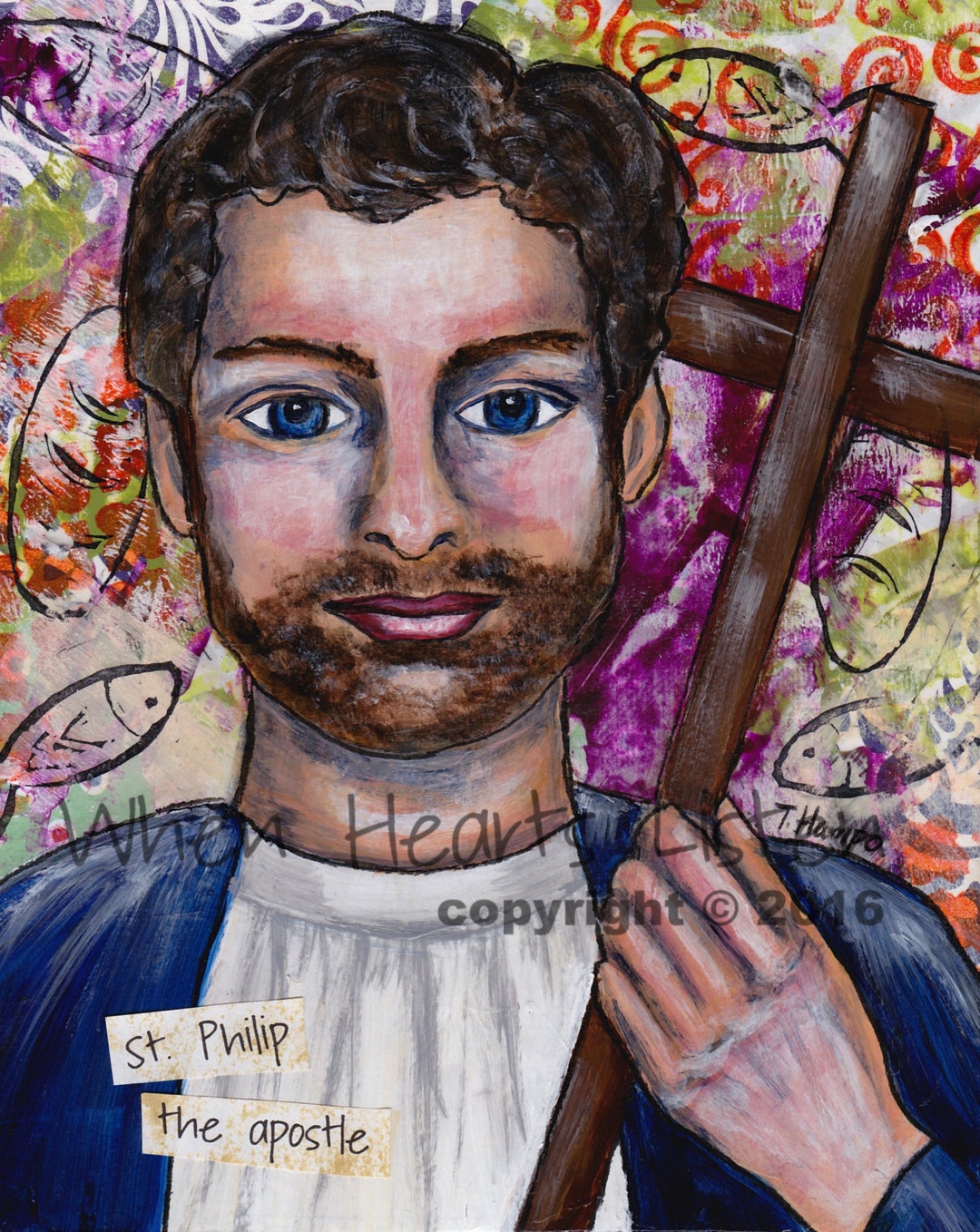 St. Philip the Apostle, Saint Philip, Confirmation Gift, Saint Art ...