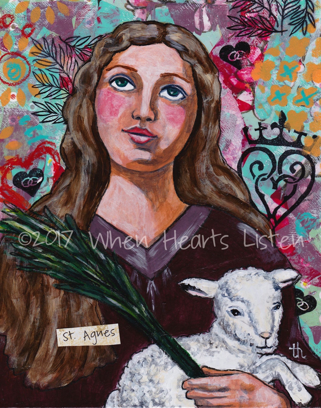 St. Agnes, Saint Agnes, Patron of Girls, Patron of Girl Scouts, Patron ...