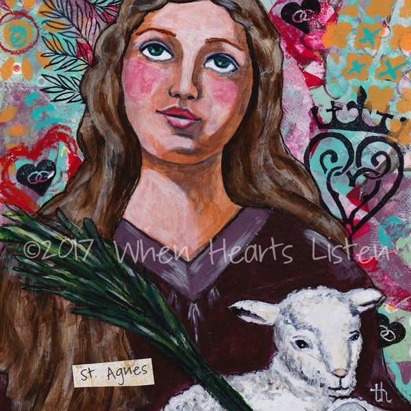Saint Agnes - Etsy