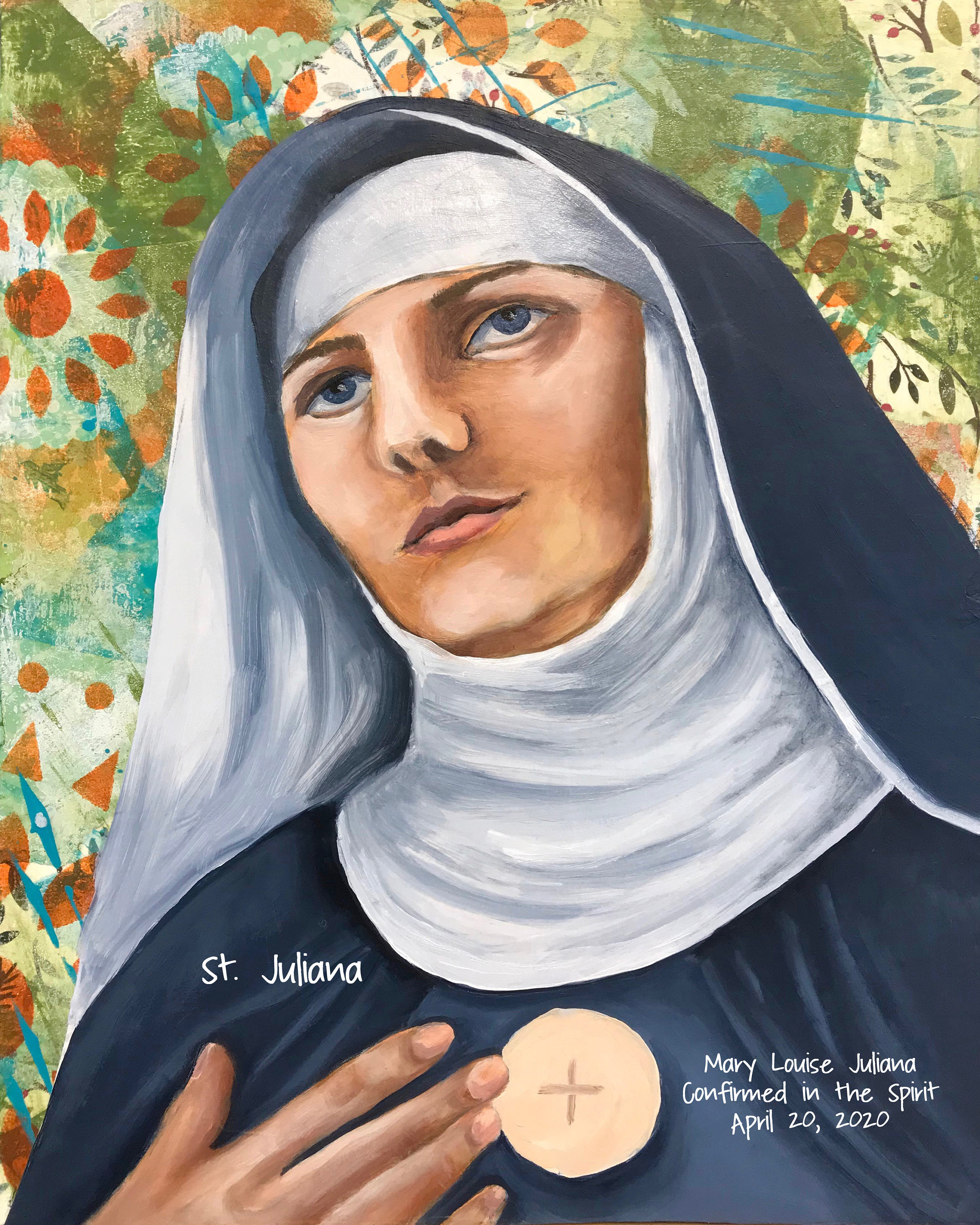 St. Juliana Juliana of Falconieri Saint Art Confirmation - Etsy