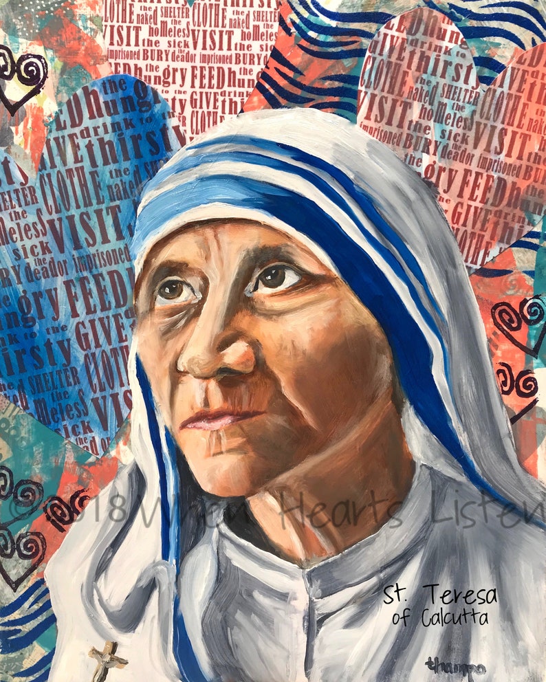 Saint Teresa of Calcutta, Mother Teresa, Confirmation Gift, Modern Icon ...