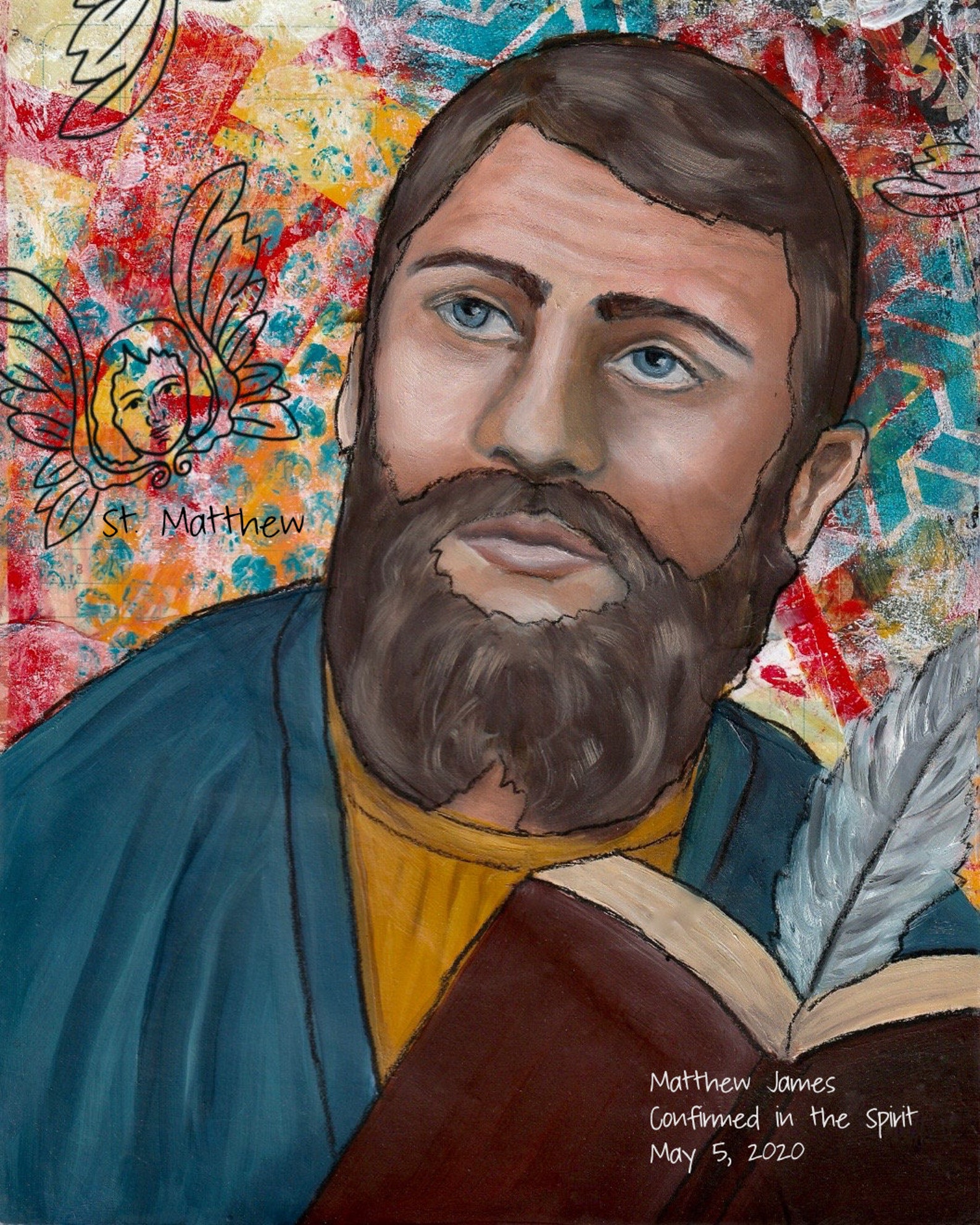 St. Matthew, St. Matthew the Apostle, Saint Art, Modern Icon ...