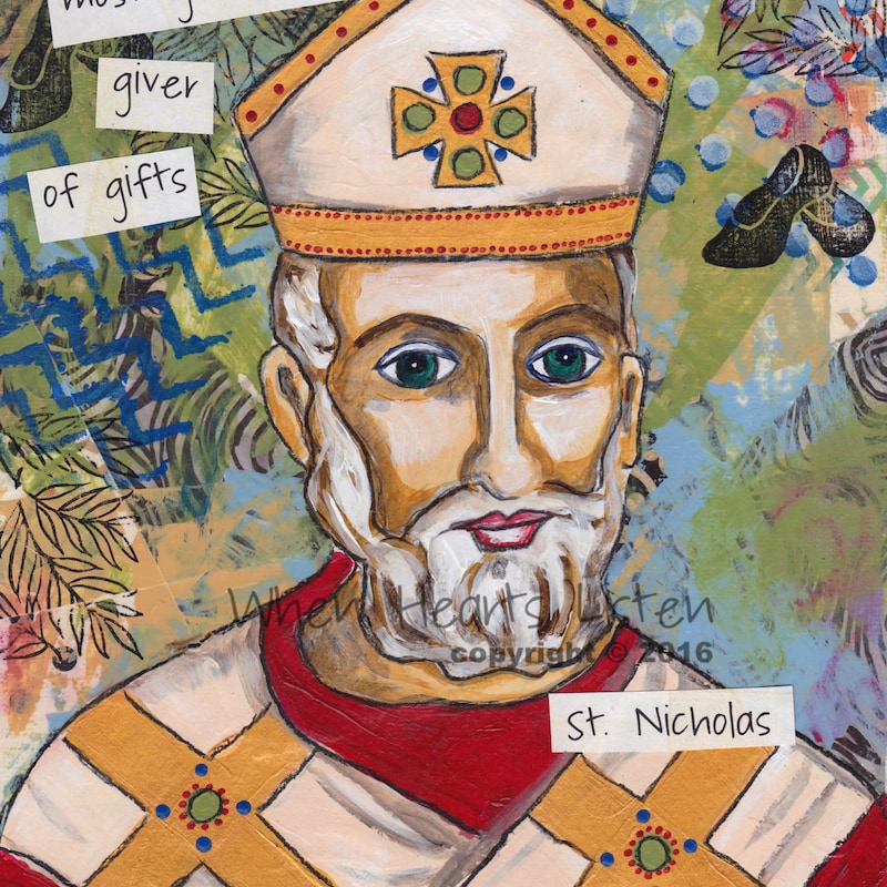 Vintage Saint Nicholas Wall Art - Etsy