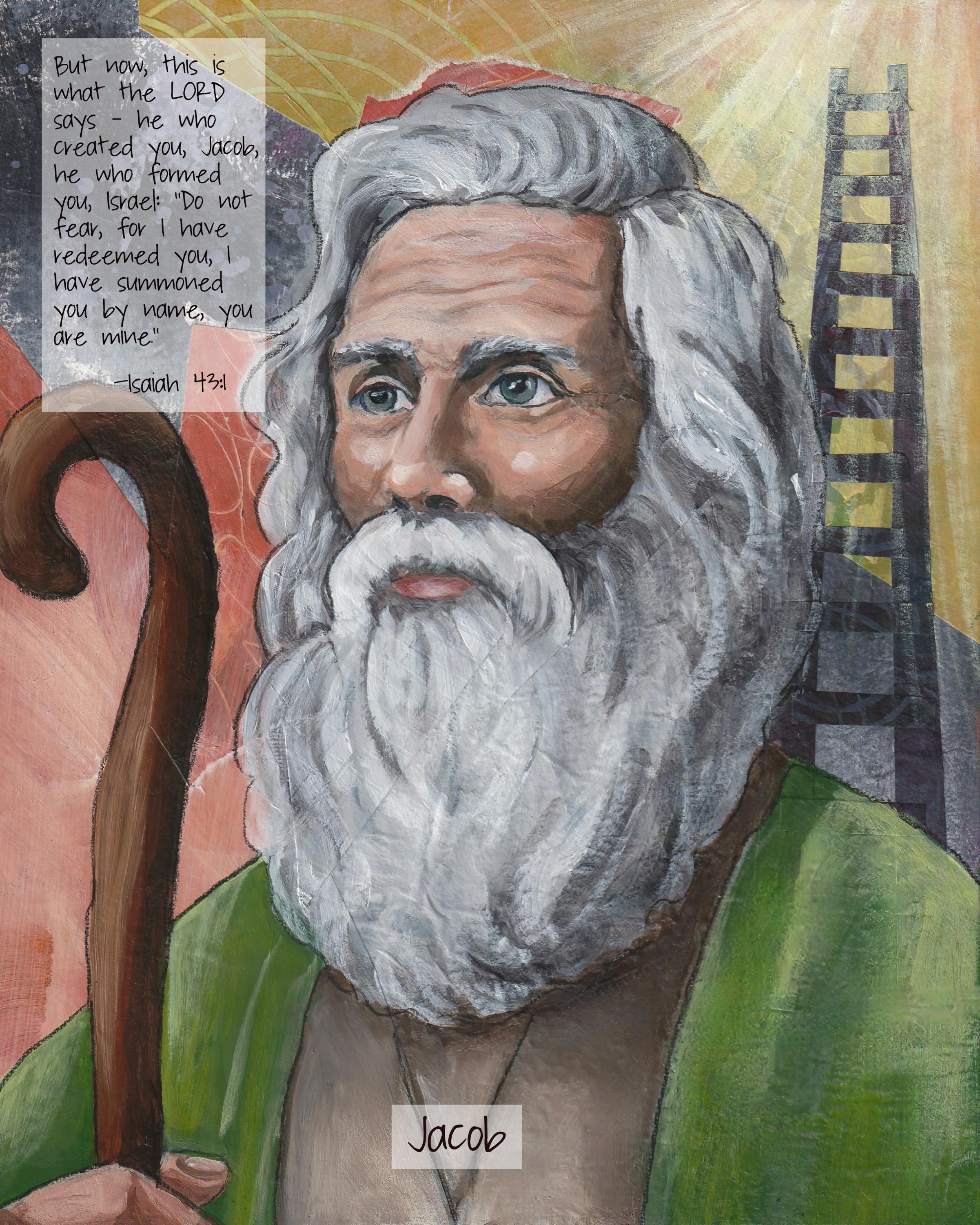 Jacob the Patriarch, Old Testament Figure, Modern Icon, Contemporary ...