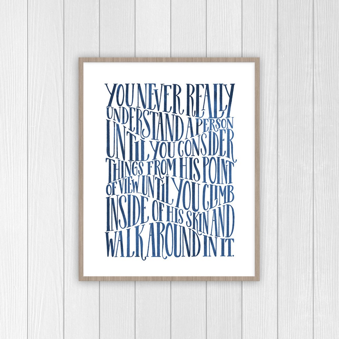 To Kill A Mockingbird Quote | Harper Lee Quote Print | Classic Book ...