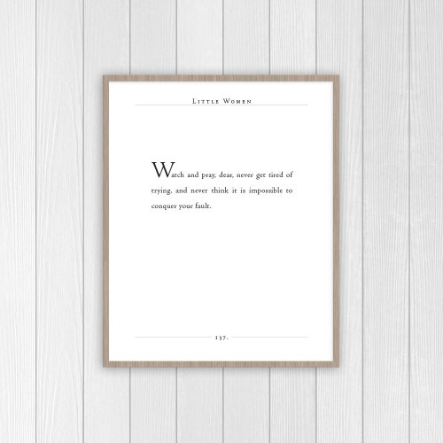 Little Women Quote Louisa May Alcott Quote Print Life Will - Etsy