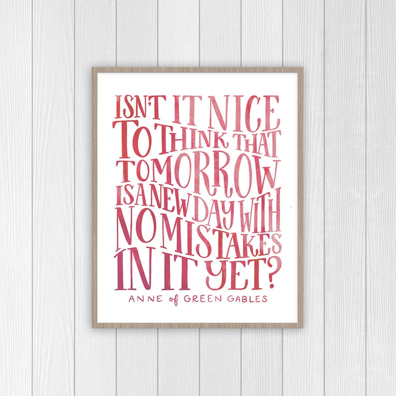 Anne of Green Gables Quote | Anne Shirley | Anne With an E | LM ...