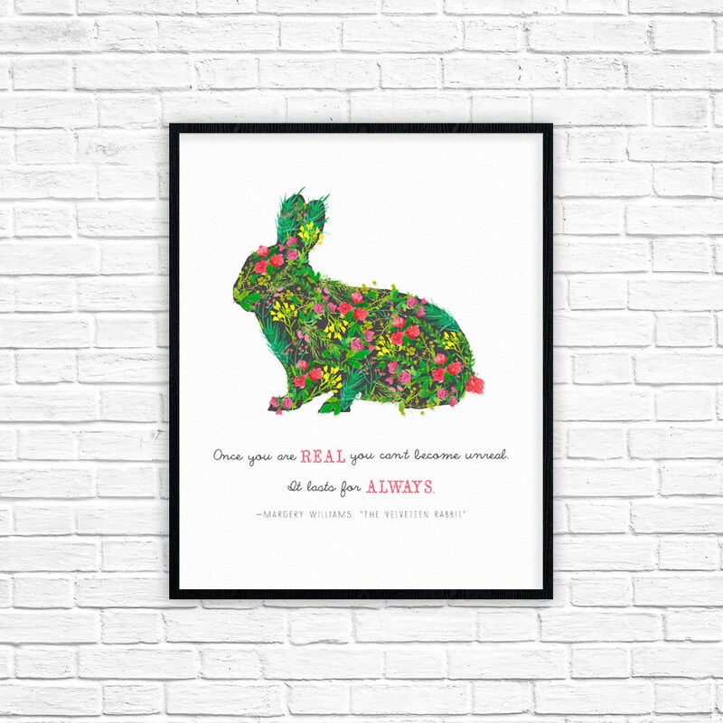 Rabbit Art - Etsy