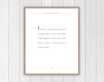 John Steinbeck Quote | East of Eden Print | Timshel Hebrew Word Quote ...