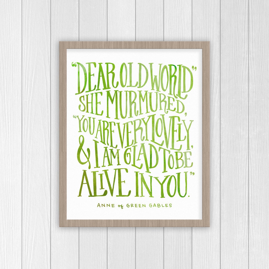 Anne of Green Gables Quote | Anne Shirley | Anne With an E | LM ...