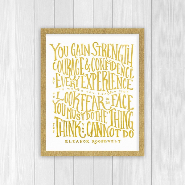 Roosevelt Quote - Etsy