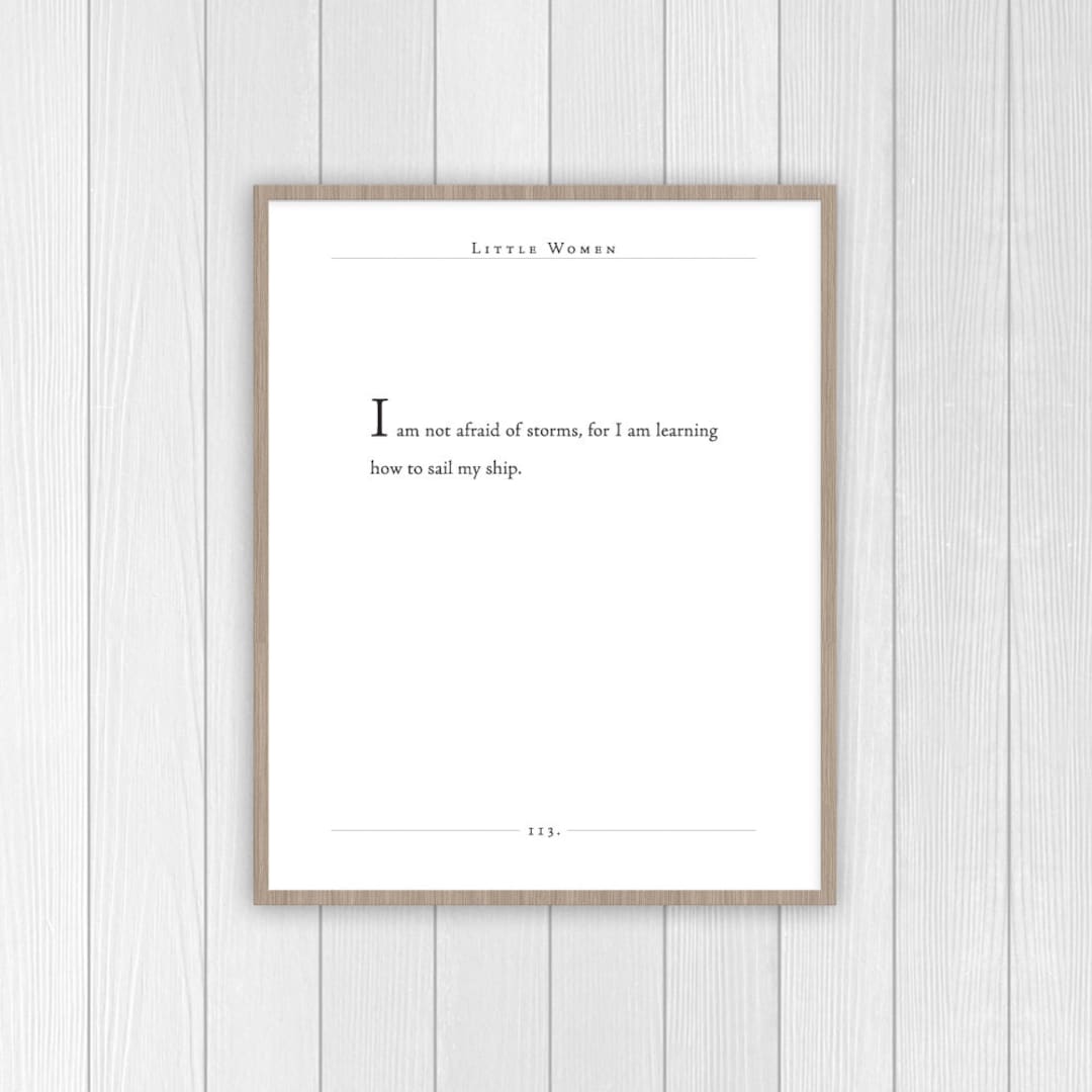 Little Women Quote | Louisa May Alcott Quote Print | Classic Book Quote ...