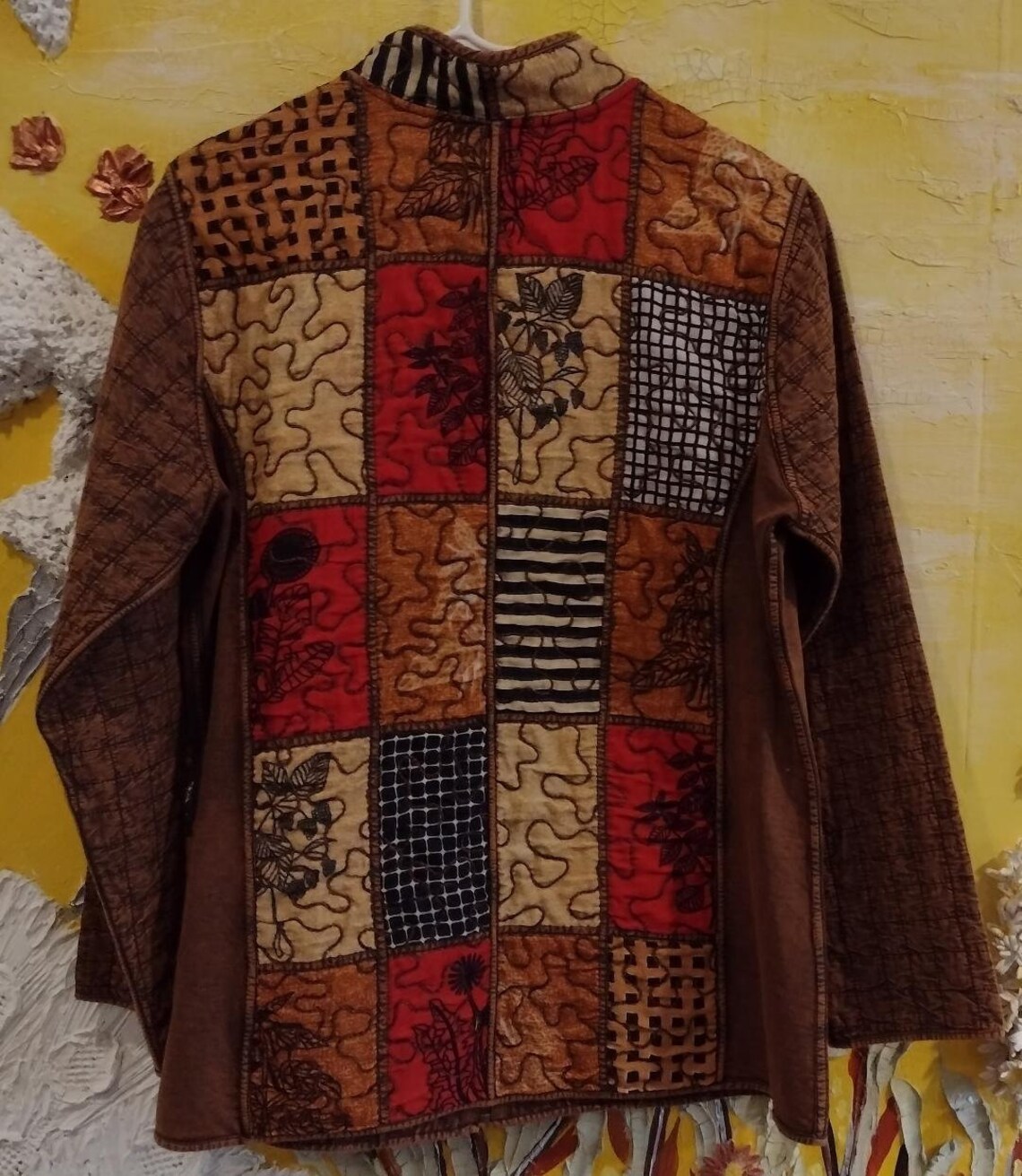 Jacket, Women, Cotten, Quilt, Multiple Colors, Red, Black, Beige, Brown ...