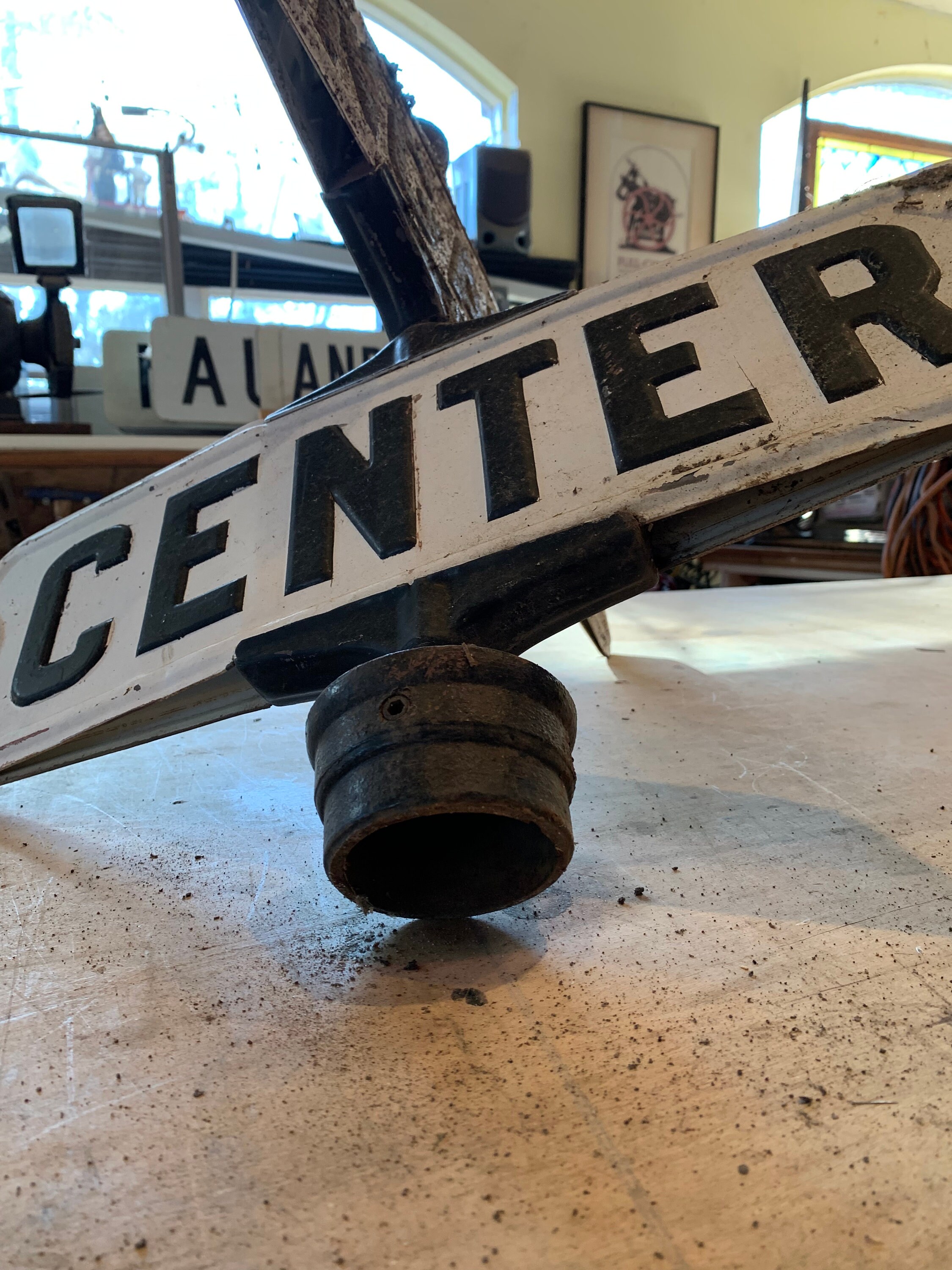 1920s Four Sided Street Sign. Four Pressed Steel Signs With Mount - Etsy