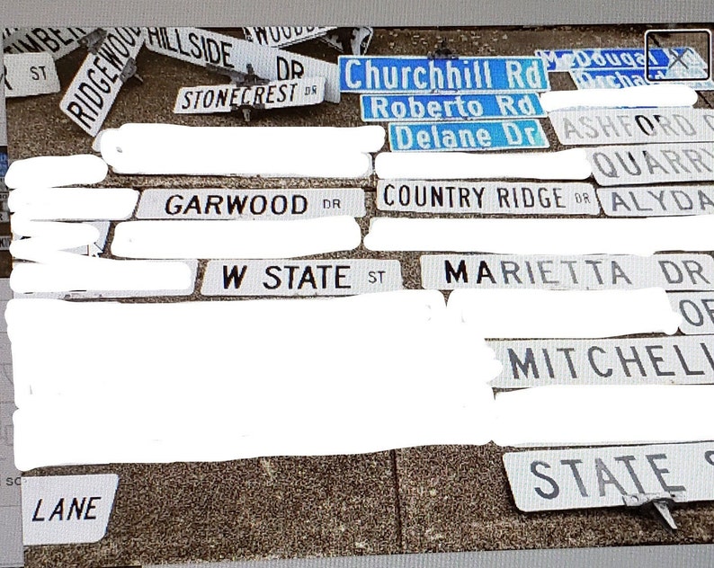 Retired Street Signs Lots of Them | Etsy