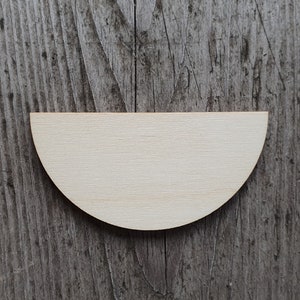 Half Circle Shape, MULTIPLE SIZES, Half Circle Cut Out, Laser Cut ...