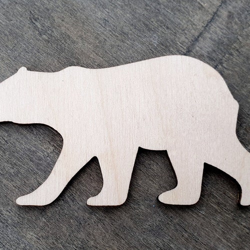 Polar Bear Shape MULTIPLE SIZES Polar Bear Cut Out - Etsy