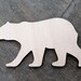 Polar Bear Shape, MULTIPLE SIZES, Polar Bear Cut Out, Unfinished Wood ...