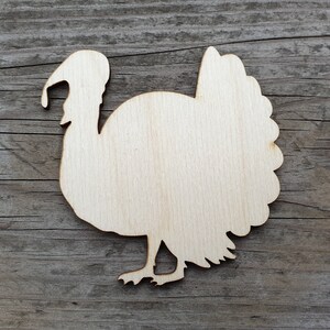 Turkey Shape, MULTIPLE SIZES, Turkey Cut Out, Laser Cut Turkey Bird ...