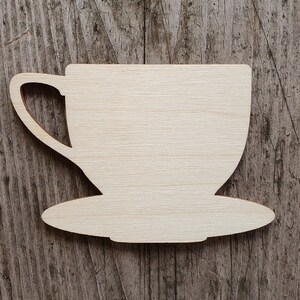 Tea Cup Shape MULTIPLE SIZES Coffee Cup Cut Out Laser Cut - Etsy