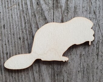 Beaver Laser Cut Out Unfinished Wood Shape Craft Supply - Etsy