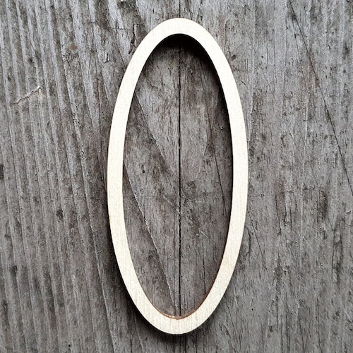 Oval Outline Shape 3 20 Oval Cut Out Wooden - Etsy
