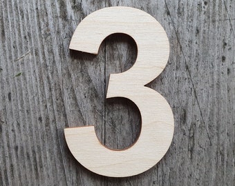 2 34 Wooden Number 9, Wood Number, 9, Cutout Shape, Silhouette, Gift ...