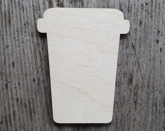 Coffee Mug-wood Cutout-basic Coffee Cup Designs-various - Etsy