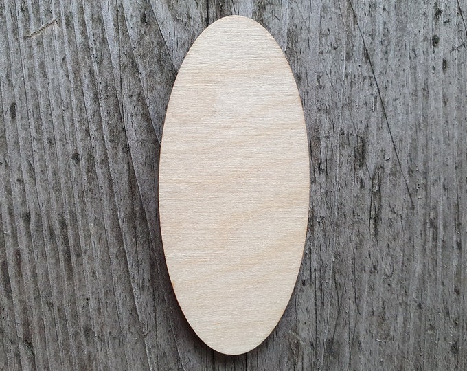 Oval Outline Shape 3 20 Oval Cut Out Wooden - Etsy