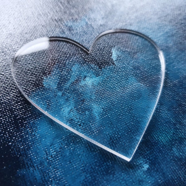 Acrylic Heart Shape - Etsy