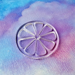 Laser-cut Acrylic Lemon Slice Shape for DIY Craft or Decoration ...