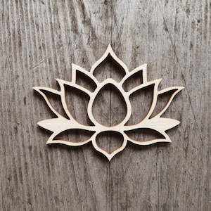 Lotus Flower Shape, 3 20, Lotus Flower Cut Out, Laser Cut Lotus Flower ...